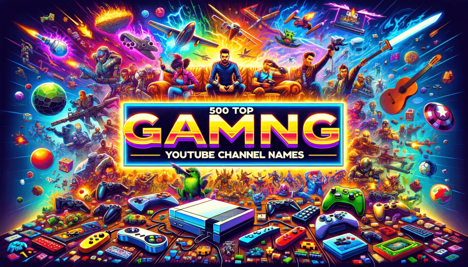 Top 500 Gaming YouTube Name Ideas – Find Yours Now!